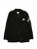 Куртка KAMIYA Patch-detail single-breasted jacket, размер L, black/black