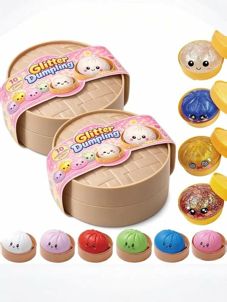 Антистрессовая игрушка, мягкие пельмени