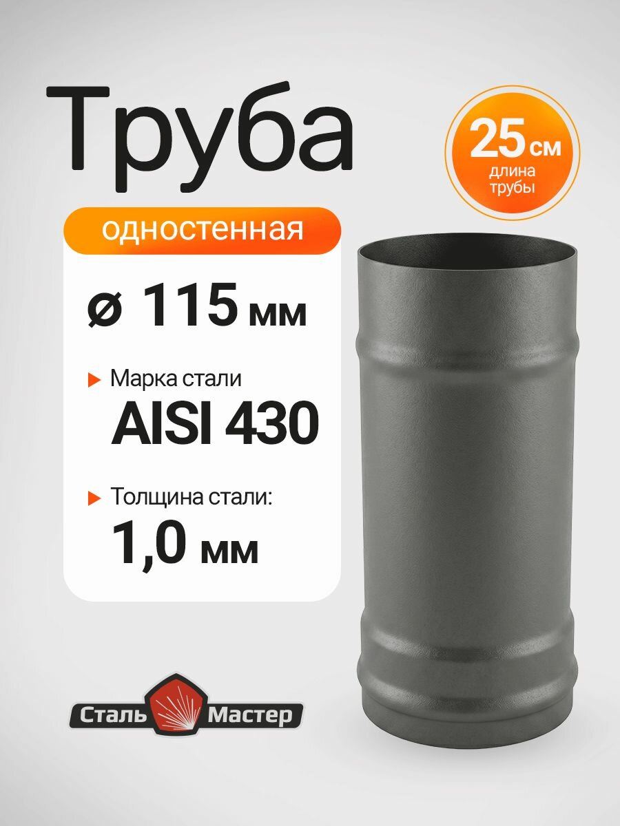 Труба 0,25 м нерж 1 мм