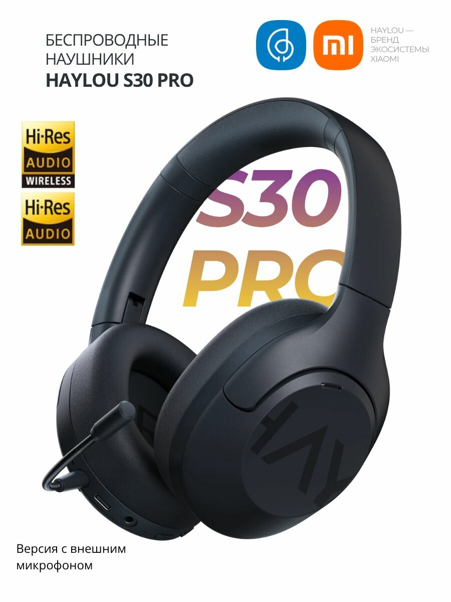 Беспроводные наушники Haylou S30 PRO ANC Blue