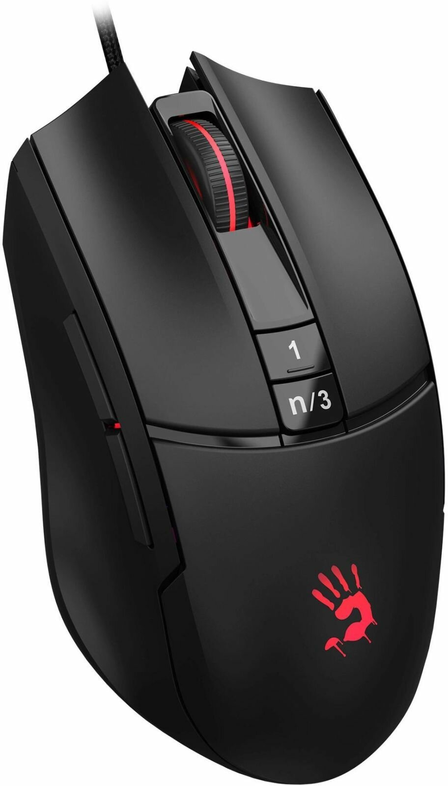 Компьютерная мышь A4Tech Bloody Max черная, оптическая 12000dpi USB 6but (L65 MAX/STONE BLACK)