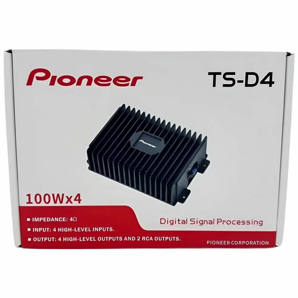 Pioneer Усилитель автомобильный для Android магнитолы TS-D4 четырехканальный 4x100W
