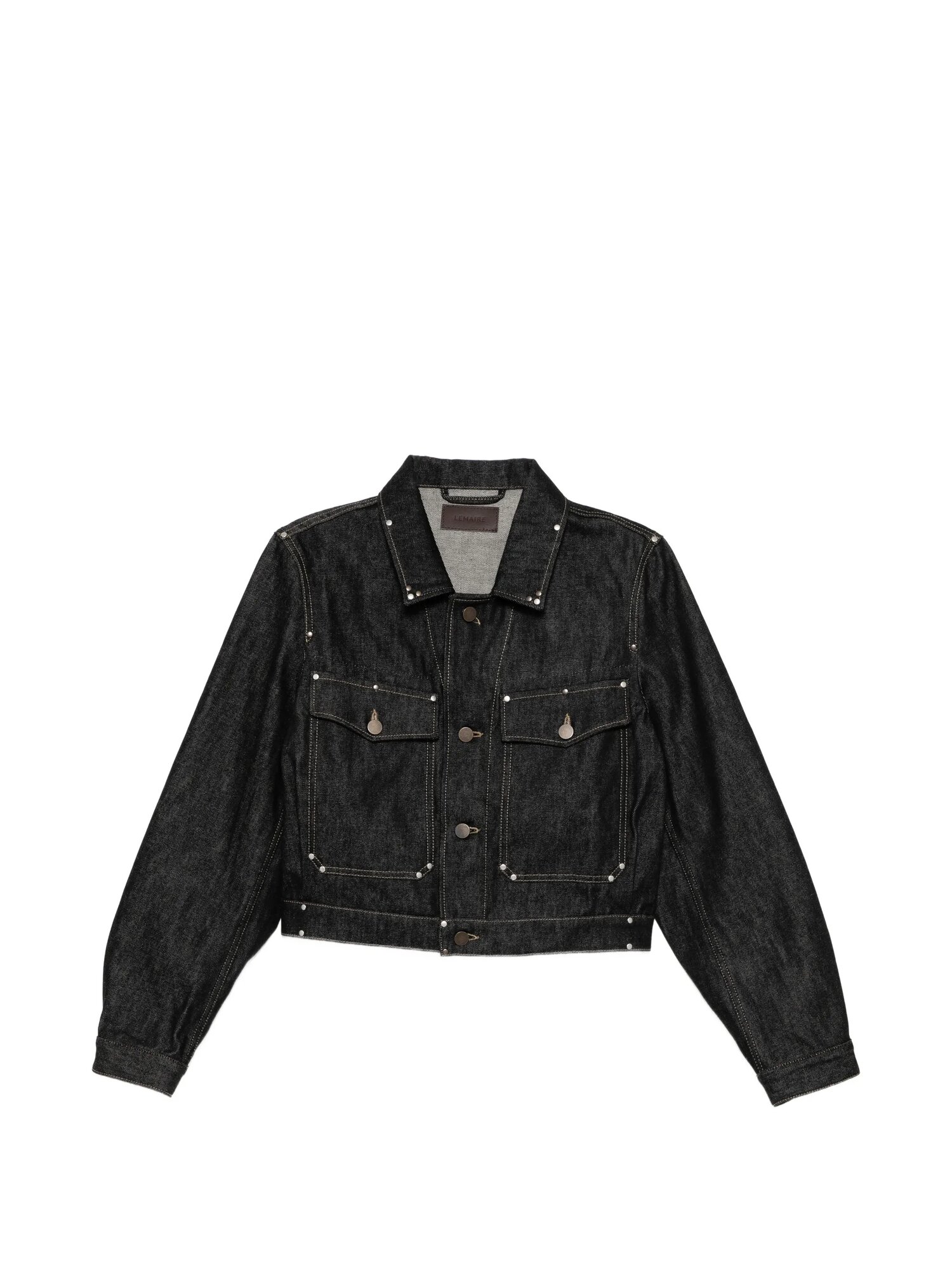 Куртка Stud-embellished cropped denim jacket