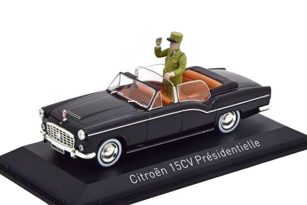 Модель коллекционная NOREV Citroen 15CV с фигуркой шарля де голля 1968