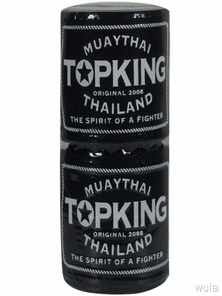 Бинты боксерские TOPKING, черные, предназначены для Муай Тай, размер 4.5 м, 1 бинт — фото 1