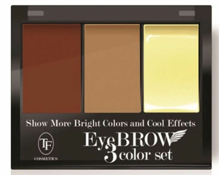 TF cosmetics Тени для бровей с закрепляющим воском Eyebrow 3 Color Set, тон 103 Мягкий коричневый
