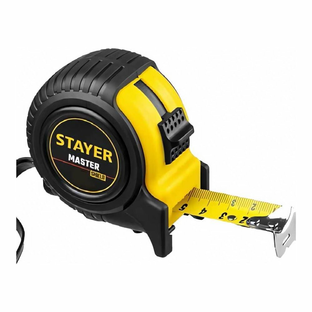 Рулетка Stayer MASTER 10м / 25мм в ударостойком обрезиненном корпусе 34025-10_z01