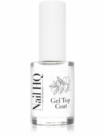 Лак для ногтей Nail HQ Gel Top Coat, прозрачный, 10 мл