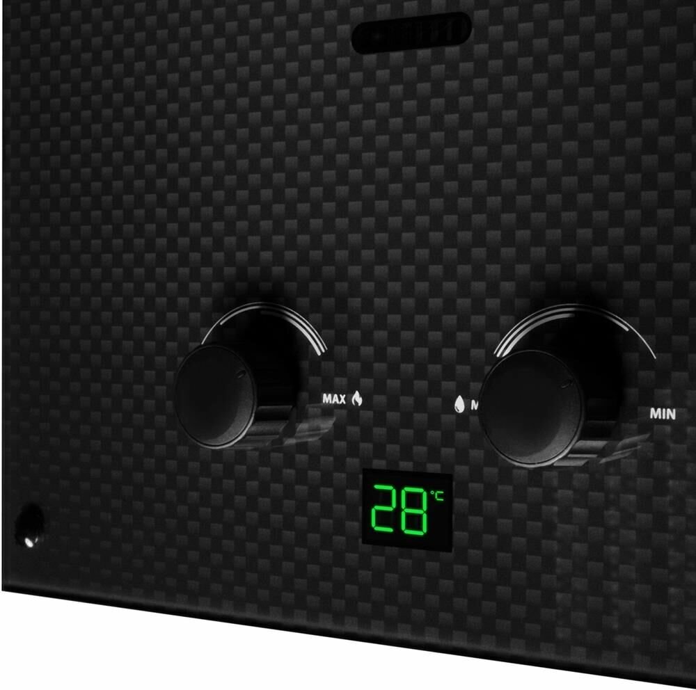 Водонагреватель газовый BALLU GWH 10 Fiery Glass Carbon