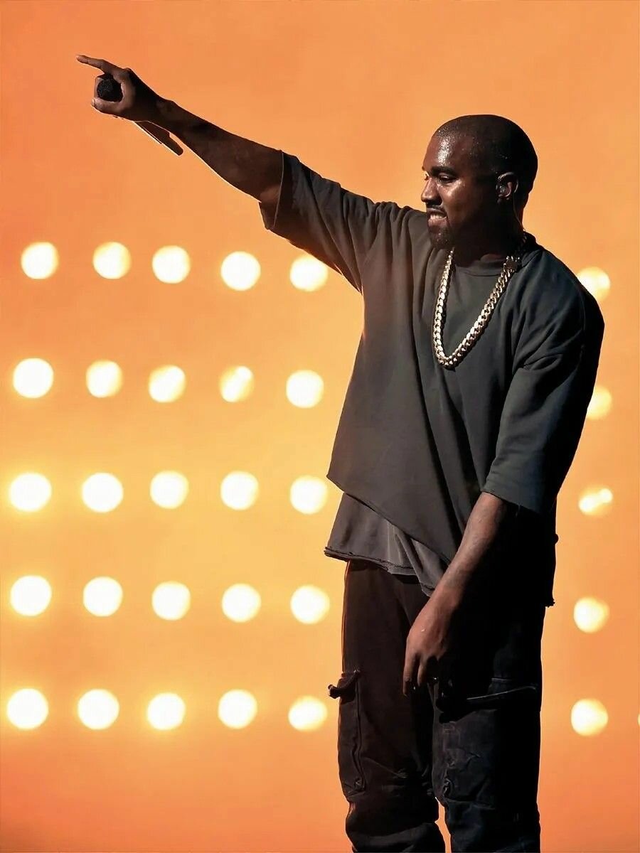 Постер для интерьера на стену (40х50 см). Рэпер Kanye West