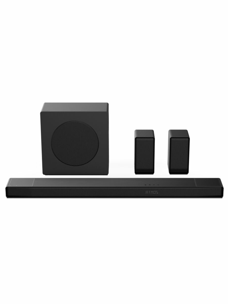 Саундбар Hisense AX5140Q, с беспроводным сабвуфером, Dolby Atmos, черный