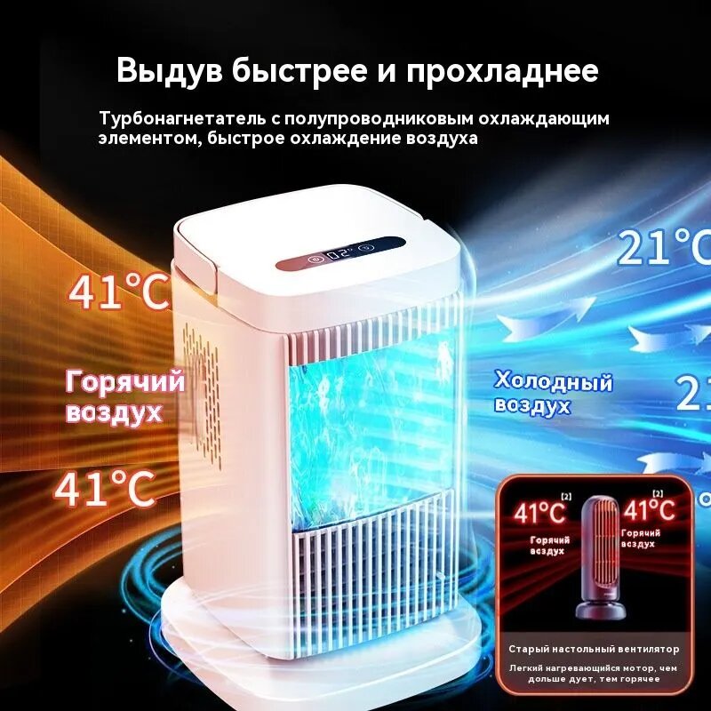 Полупроводниковый охлаждающий увлажнитель Konka для дома (компактный, USB питание)
