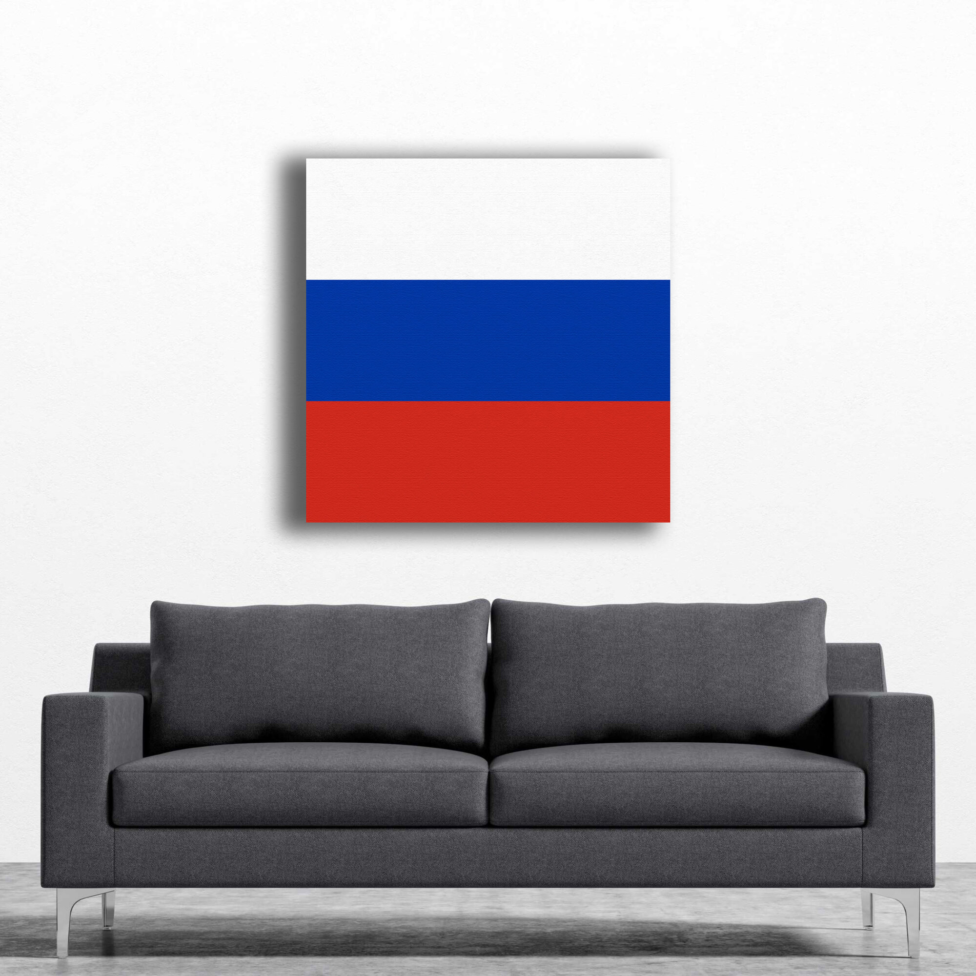 Картина на холсте Россия РФ Флаг / 70*70