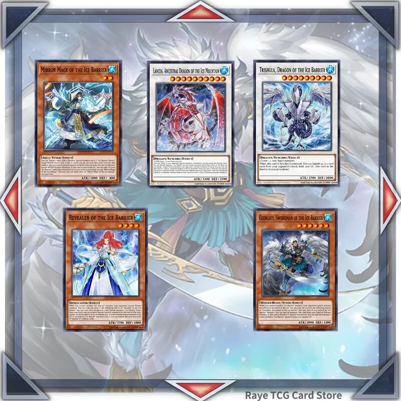 Карточная колода Yugioh Ice Barrier Master Duel 70 шт english
