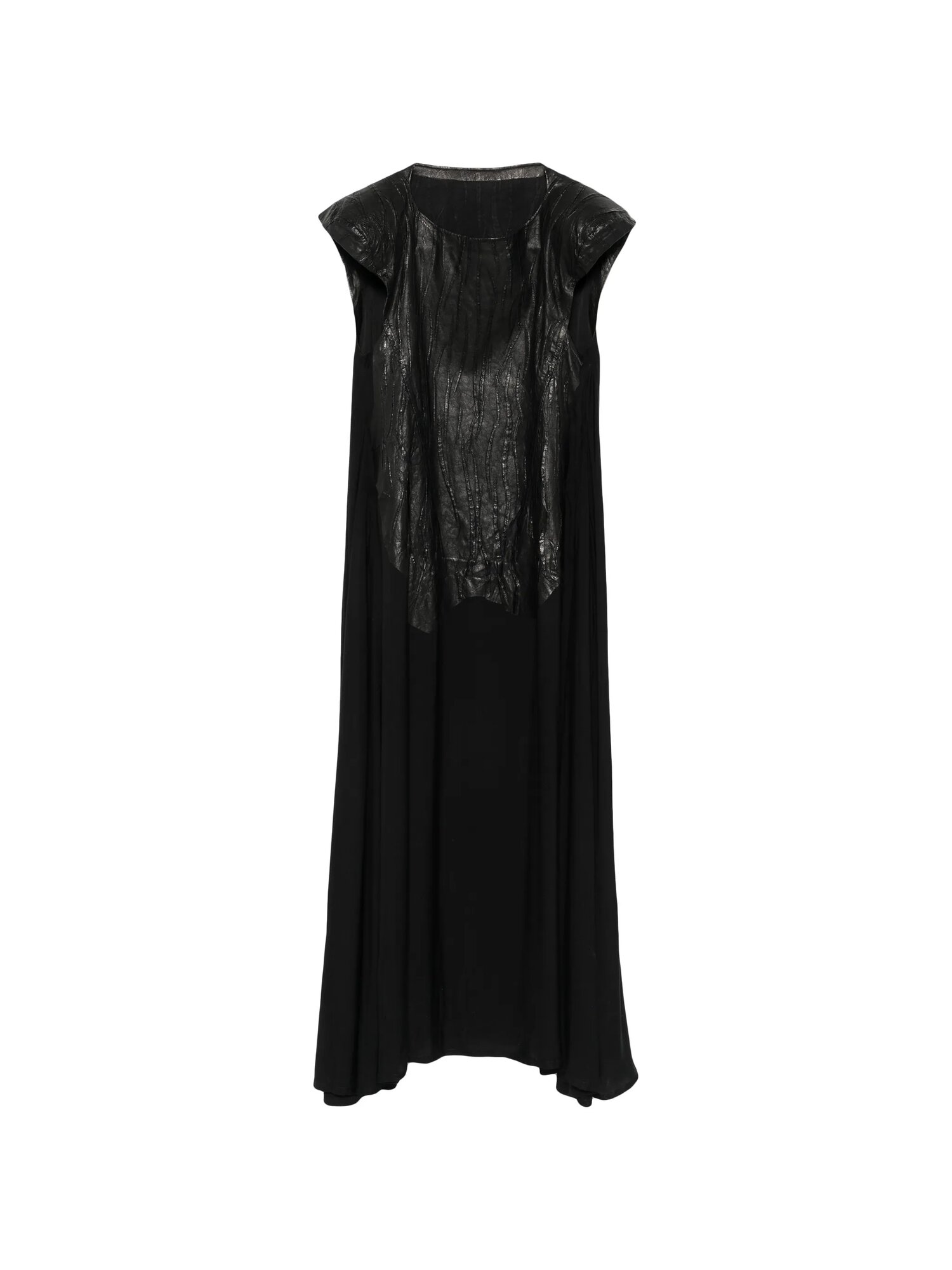 Платье Leather-panelled sleeveless dress