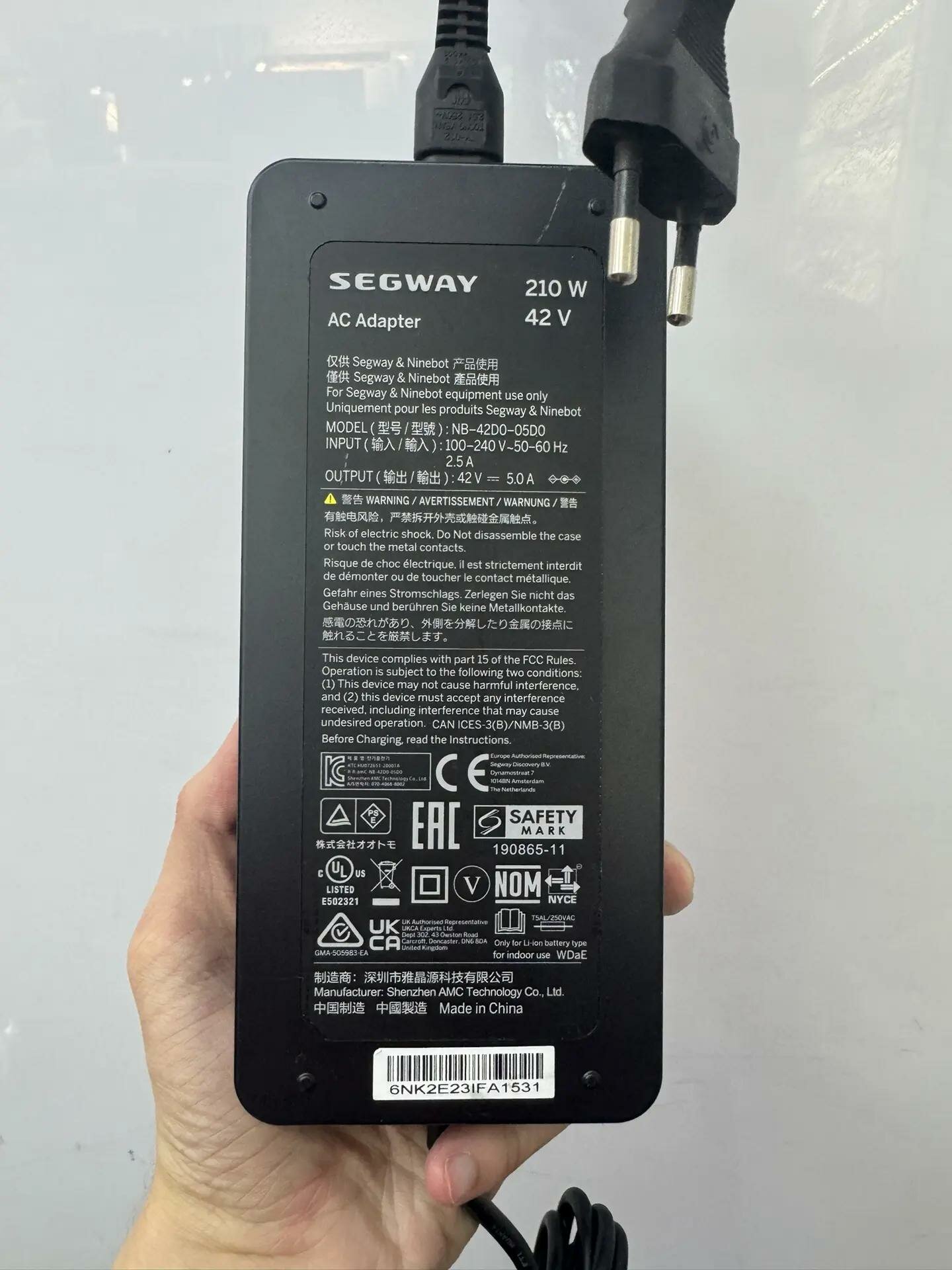 Зарядное устройство для Segway Ninebot 210W 42V 5А