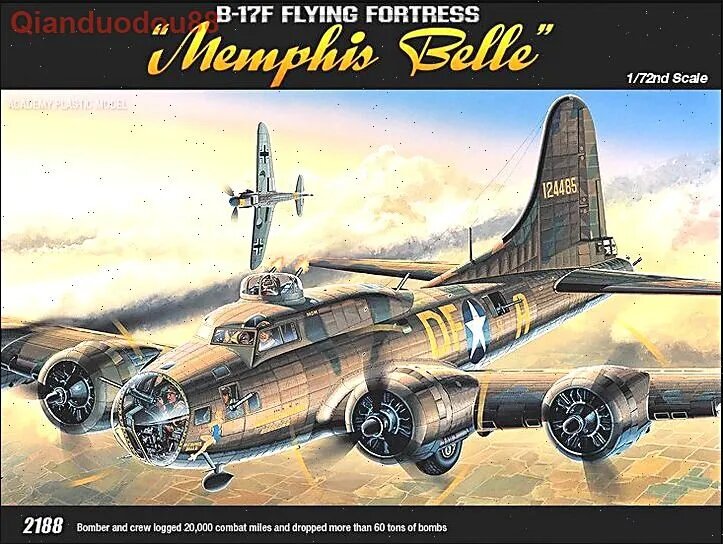 ACADEMY AC12495 1/72 US B-17F Memphis Belle бумер сборная модель самолета