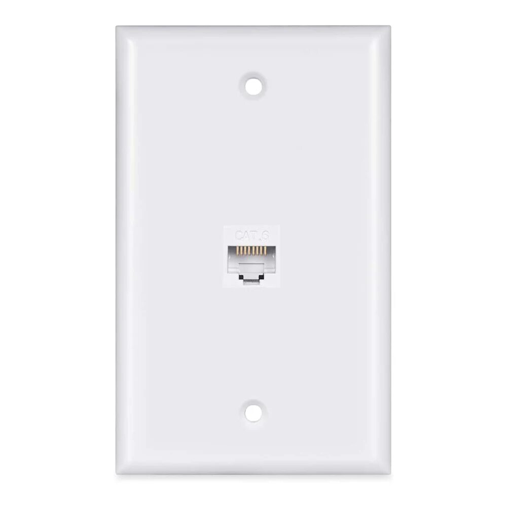 ZOERAX RJ45 Cat6 настенная панель Ethernet 1-Port