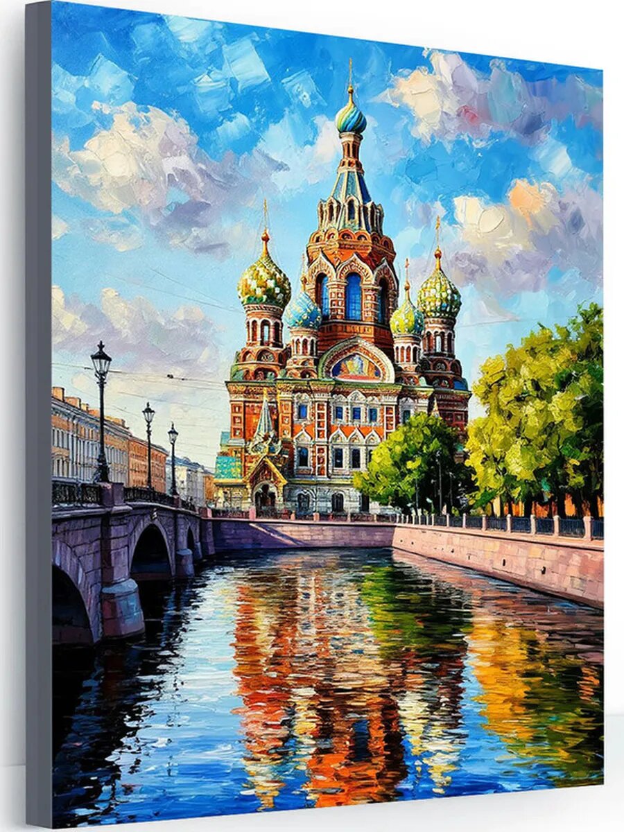 Картина на стену для интерьера "Питер", на подрамнике, 40 x 50 см