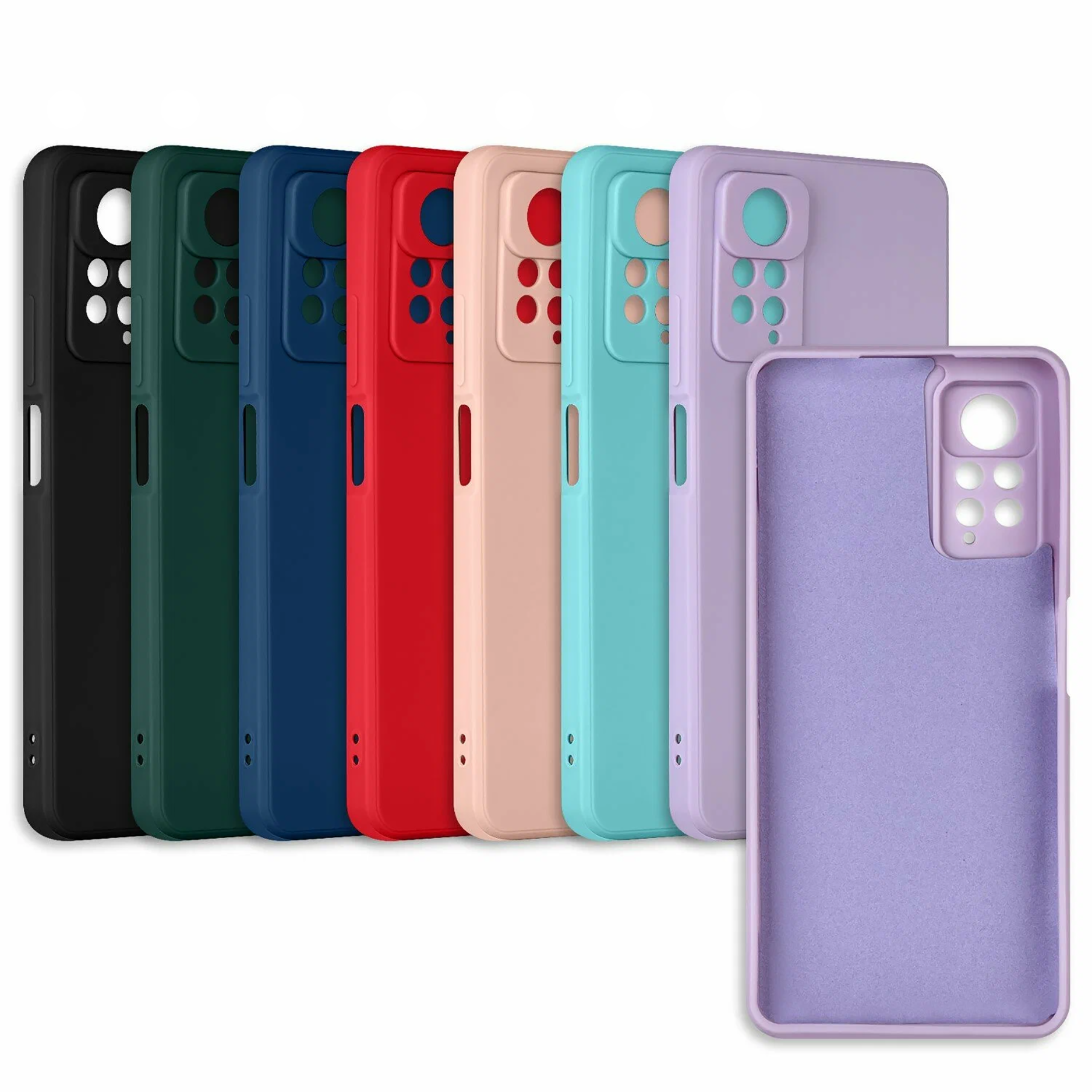 Чехол на Xiaomi Redmi Note 11 Pro/Note 11 Pro 5G/Note 12 Pro 4G с защитой камеры и подкладкой из микрофибры, розовый