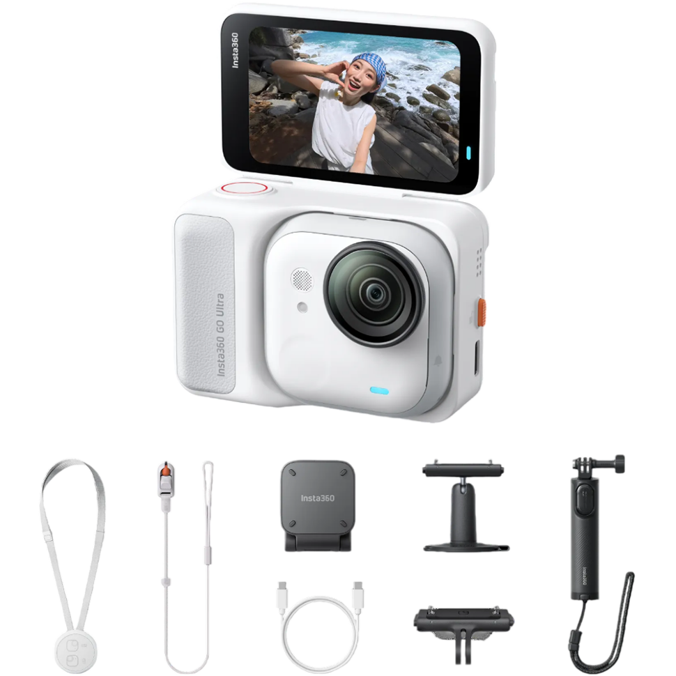 Экшн-камера Insta 360 Go Ultra Creator Bundle, Arctic White (Белый)