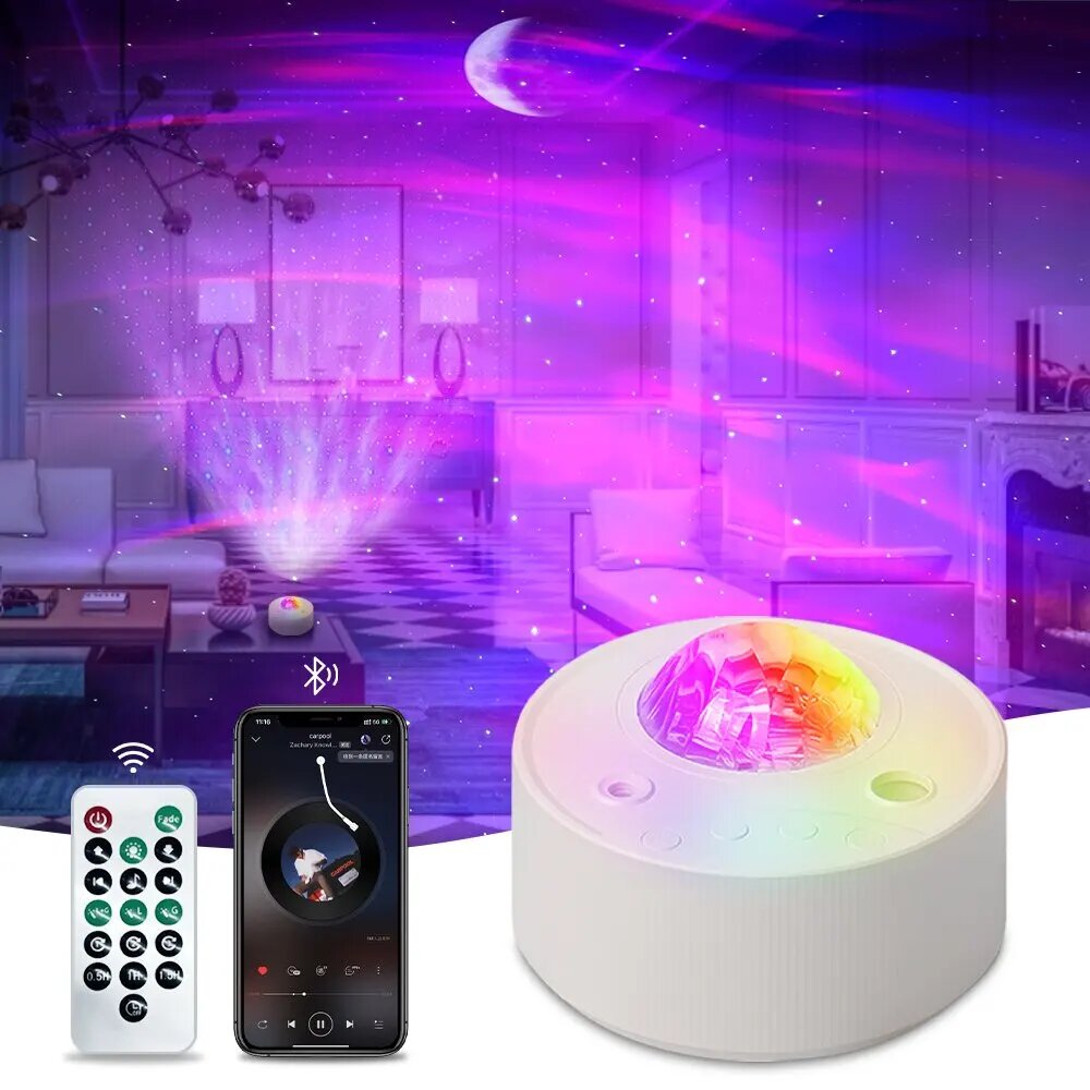 Музыкальный проектор звезд GGBEE Aurora Laser Bluetooth
