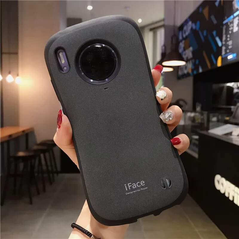 Чехол для Huawei Mate 30 матовый антиударный, серый для женщин, премиальный дизайн
