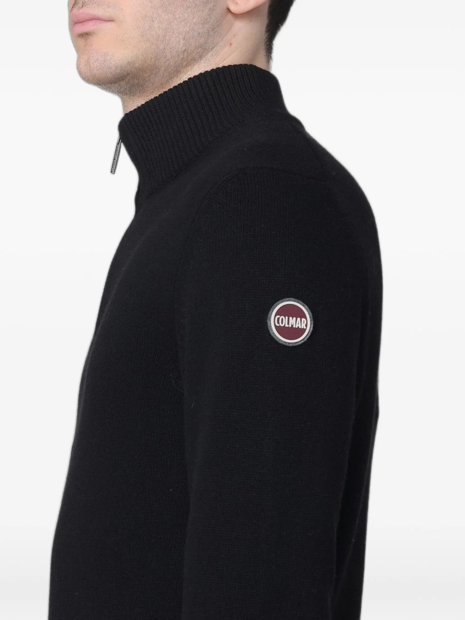 Свитер Colmar Half-zip logo-patch sweater, размер 50 IT, , черный — фото 1