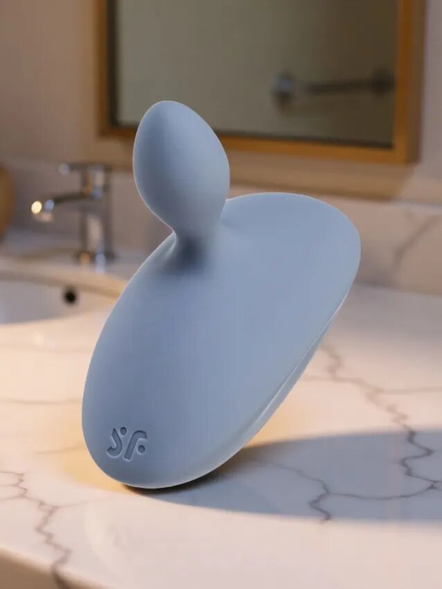 Анальная вибровтулка Satisfyer,12 режимов, перезаряжаемая, серый, 3,5 см