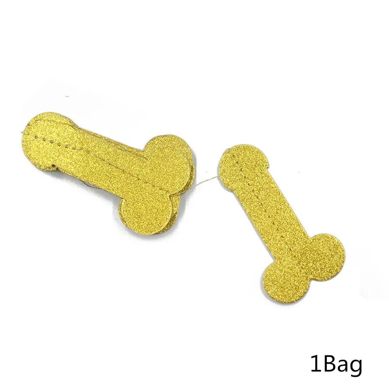 Декорации для девичника Chicinlife Желтый, Gold