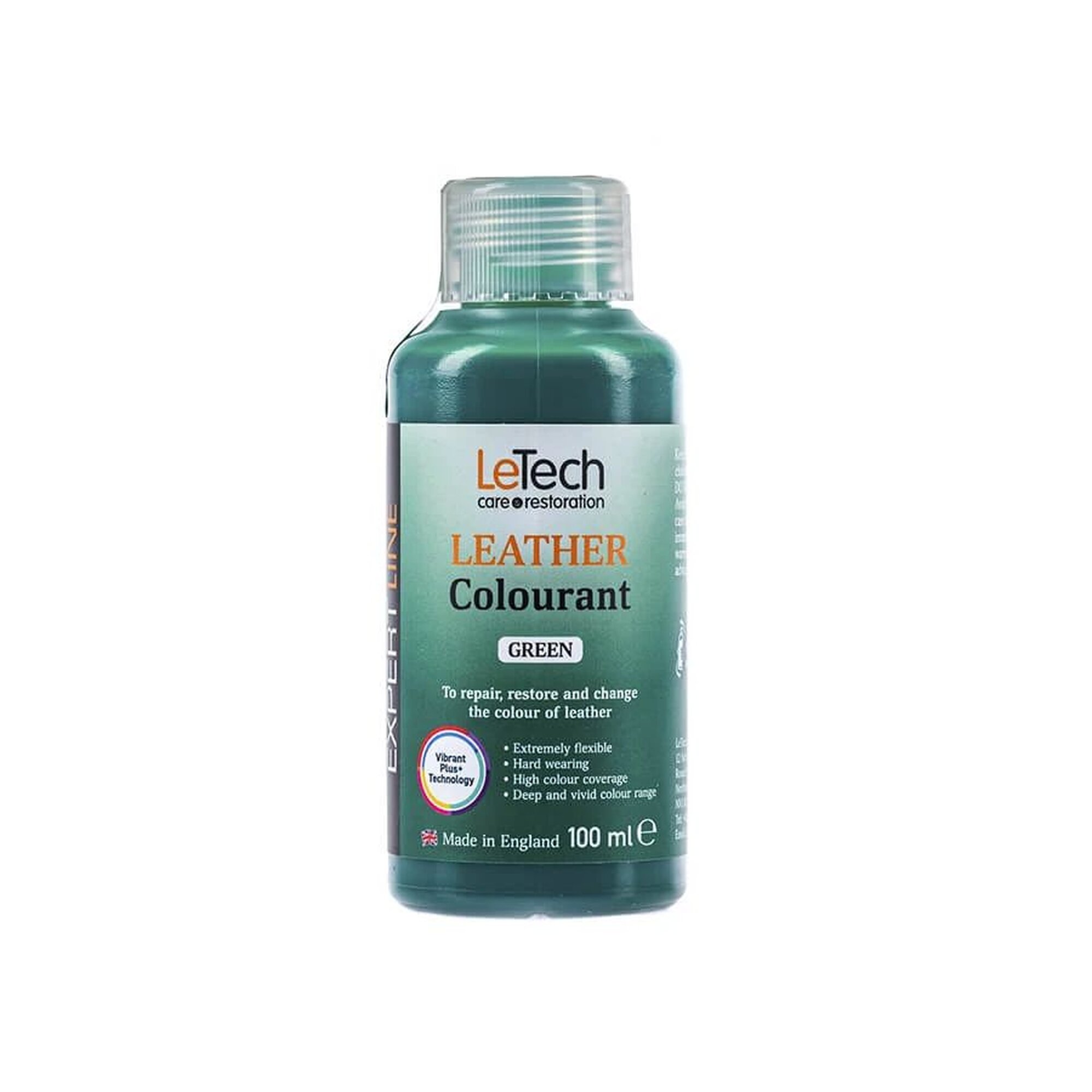 Краска для кожи LeTech Leather Colourant Green EXPERT LINE, 100 мл