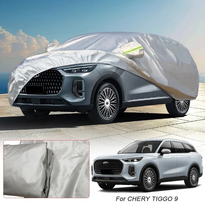 210T Polyester For MG MARVEL R CHERY ARRIZO8 JAECOO J7 J8 OMODA 5 C5 E5 O5 S5 GT TIGGO 2 3X 4 7 8 9 PRO MAX Waterproof Car Cover