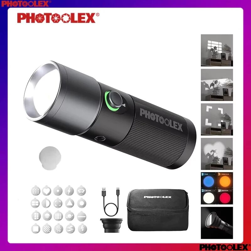 PHOTOOLEX Портативный фотосветильник 4 цвета 8400 мАч