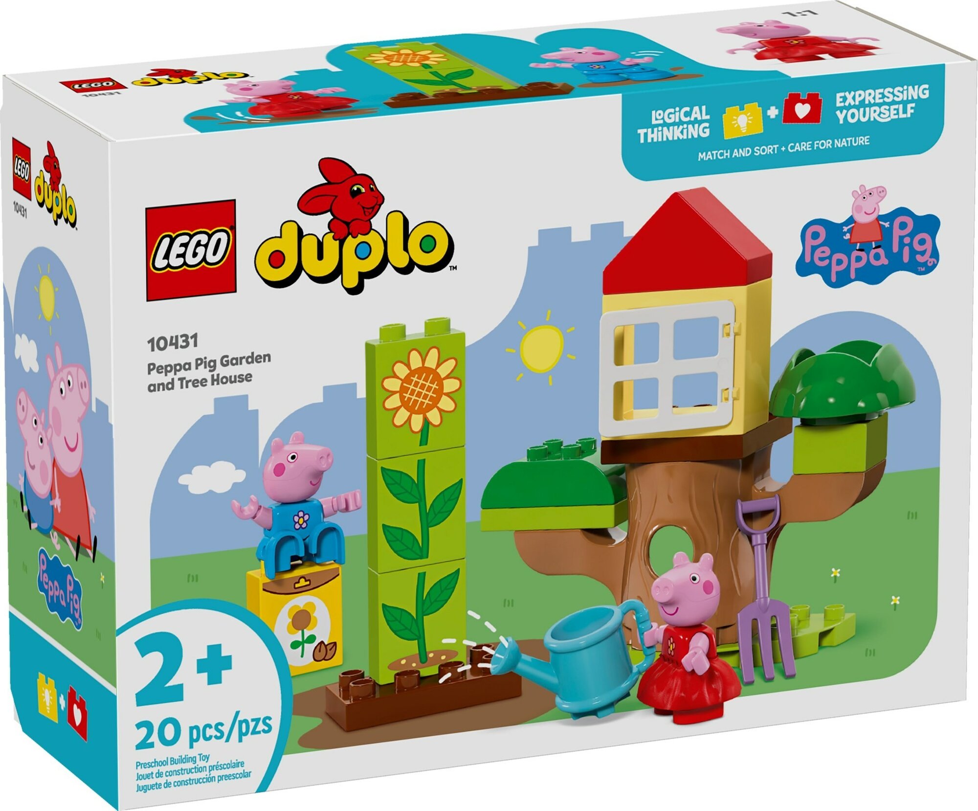 Конструктор LEGO Duplo 10431 Свинка Пеппа: сад и домик на дереве