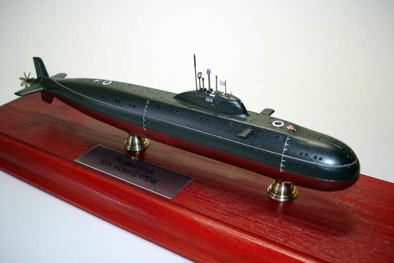 Готовая модель АПЛ пр. 671Р (SSN Victor-II), масштаб 1/350