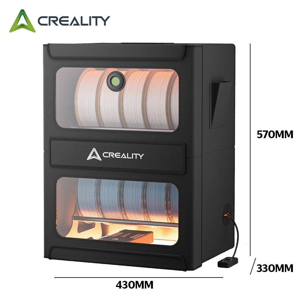 Creality Сушилка филамента многорулонная, до 70°C, огне- и влагозащита, съёмный нагреватель, для 3D-печати