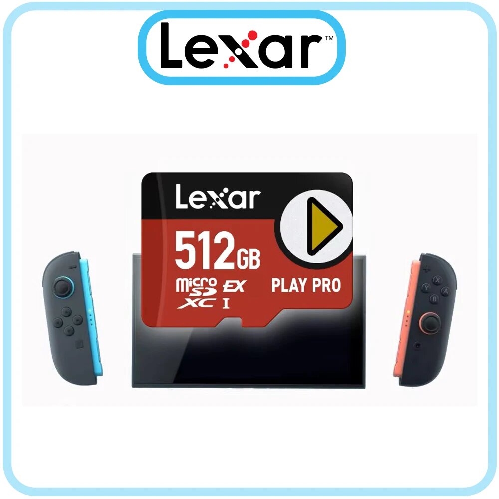 Lexar microSD Play PRO 256/512/1024 ГБ для Nintendo Switch 2 ASUS ROG Ally — фото 1