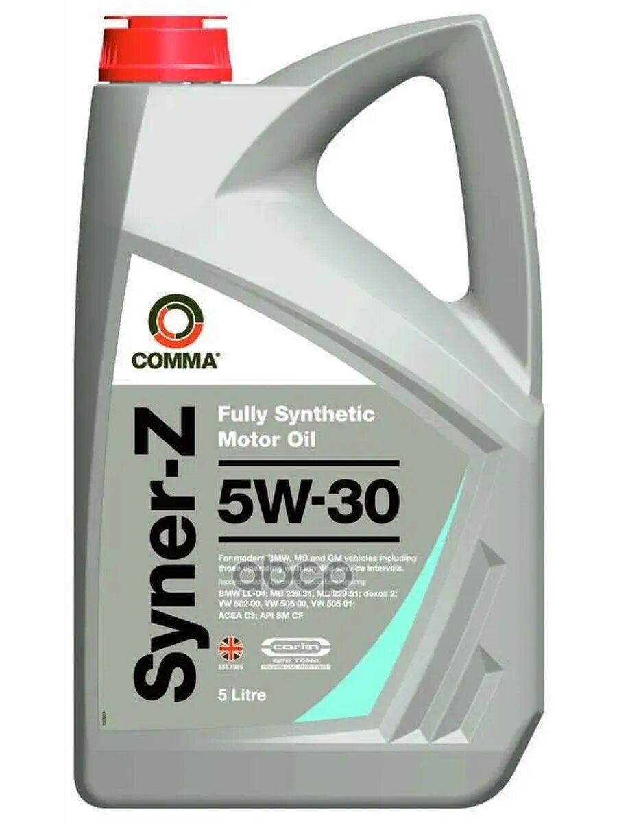 COMMA Comma Syner-Z 5W30 C3 Sn/Cf Bmw Ll-04 Vw 505.01 Mb 229