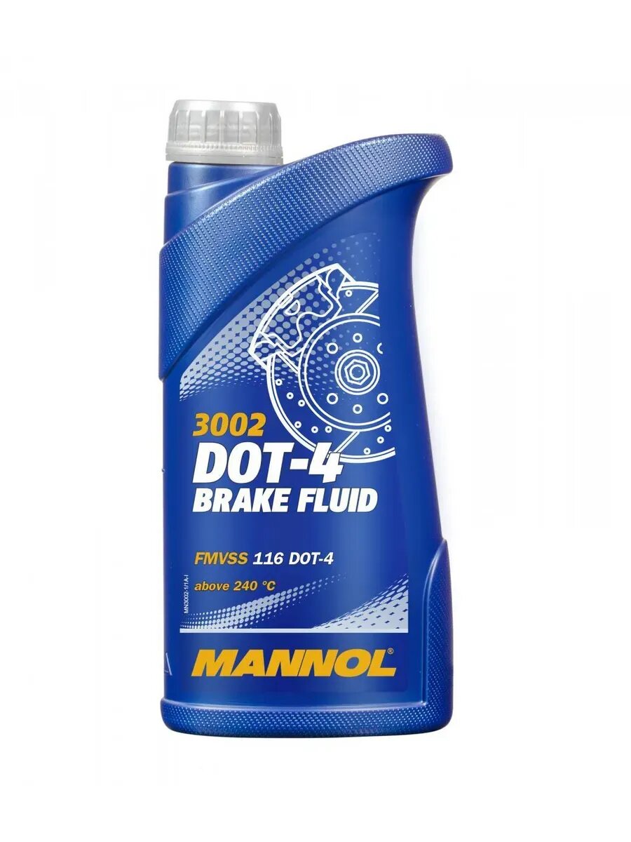 Тормозная жидкость MANNOL Brake Fluid DOT-4 3002 0,5 л.