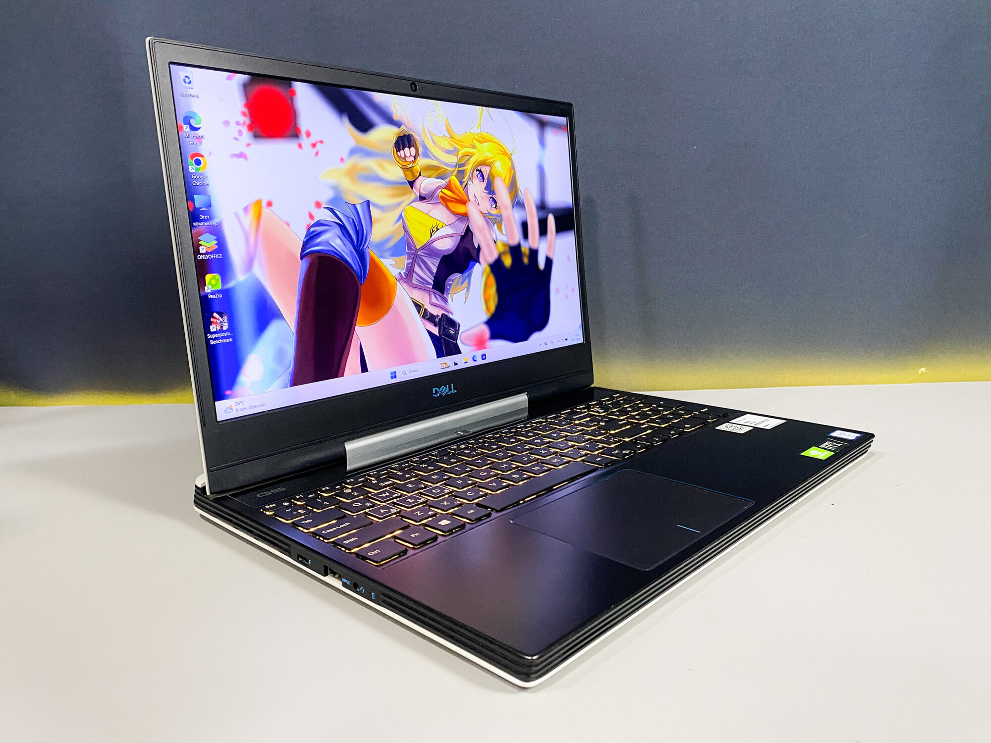 Ноутбук Dell G5 15.6"144Hz/Intel Core i7-9750H 6/12*2.60-4.50GHz/RTX2060-6Gb/12Gb/SSD256Gb