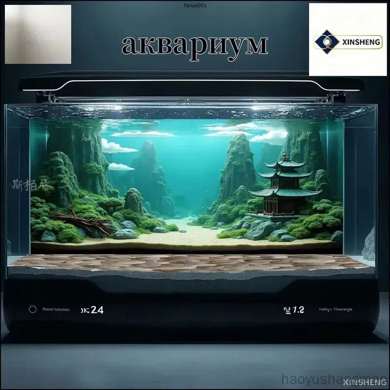 Фон для аквариума Декорации Микро-ландшафтный дизайн,100x50см