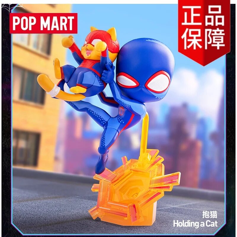 Коллекционная фигурка POP MART Marvel Spider-Man: Через вселенные Holding a cat