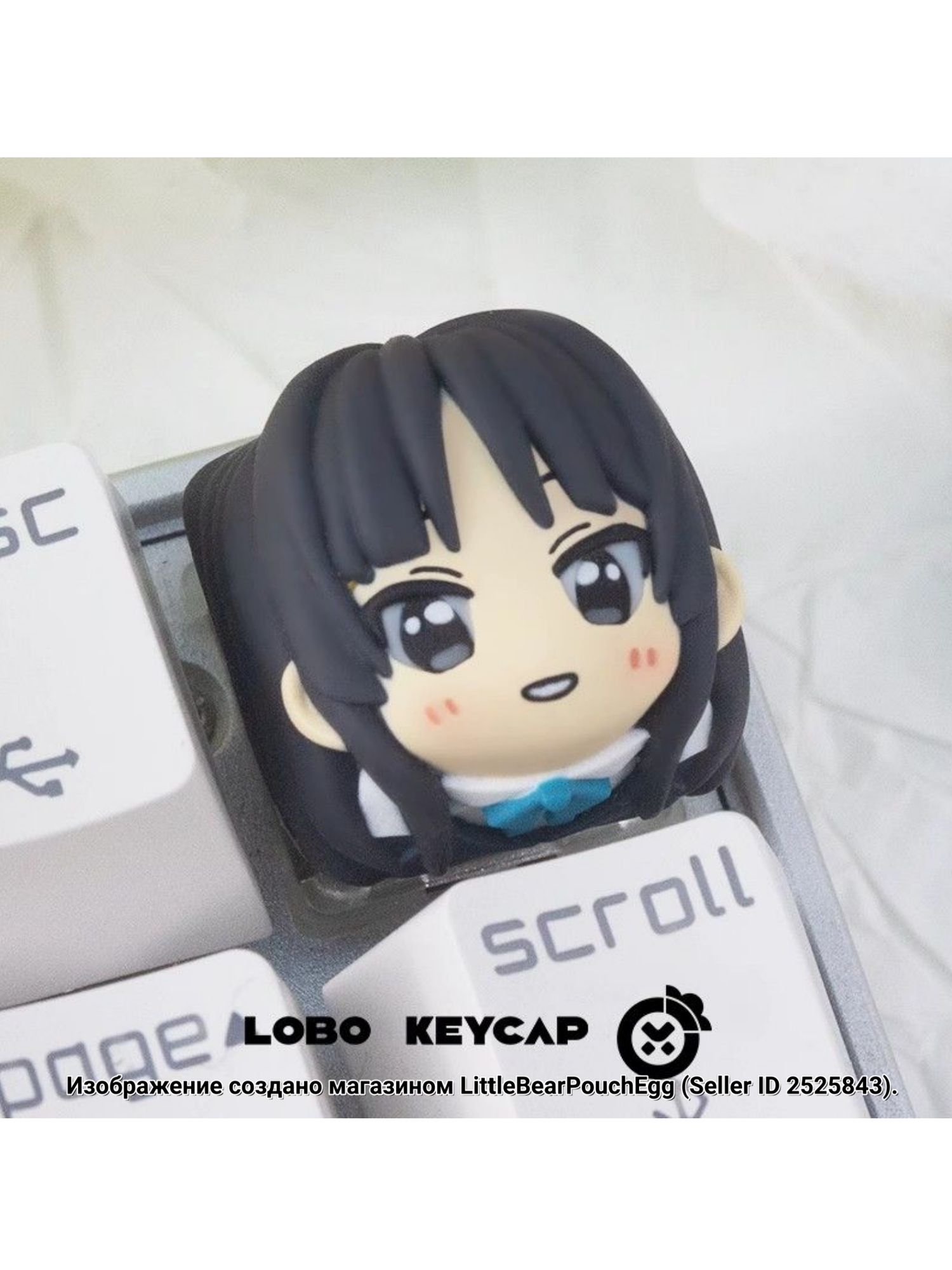 Кейкап для механической клавиатуры: Мио Акияма из K-ON, 1 шт.