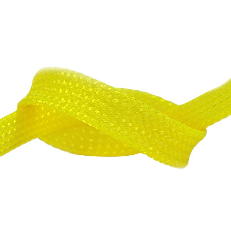 Кабельный рукав PET, 8mm, UV Yellow, 1 метр