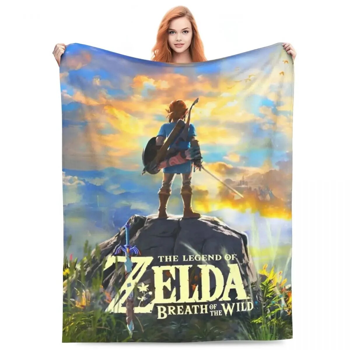 Теплый плед The Legend Of Zeldaed Breath Of The Wild Live 150X220cm, tnb-250115000672