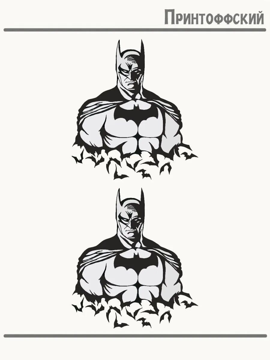 Термонаклейка бэтмен batman комикс персонаж