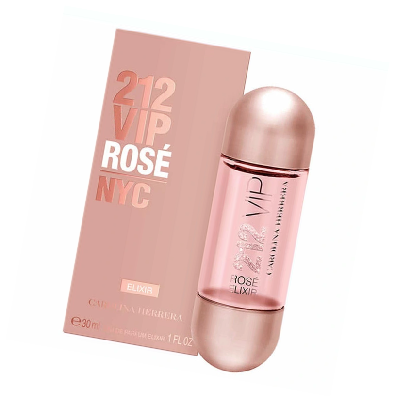 Женская парфюмерная вода Каролина Херрера 212 Вип Роуз Эликсир 30 мл / 212 VIP Rose Elixir