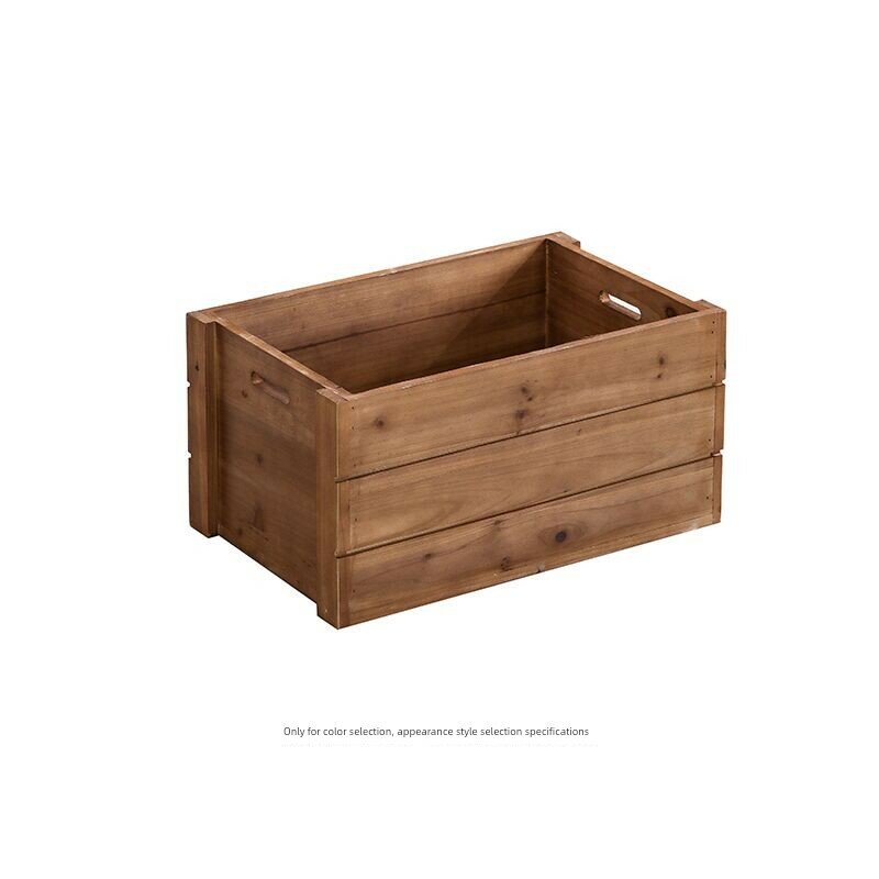 Промышленный деревянный ящик для хранения в старом цвете, 60x38x40 см, толщина доски 1.7 см для выращивания и хранения