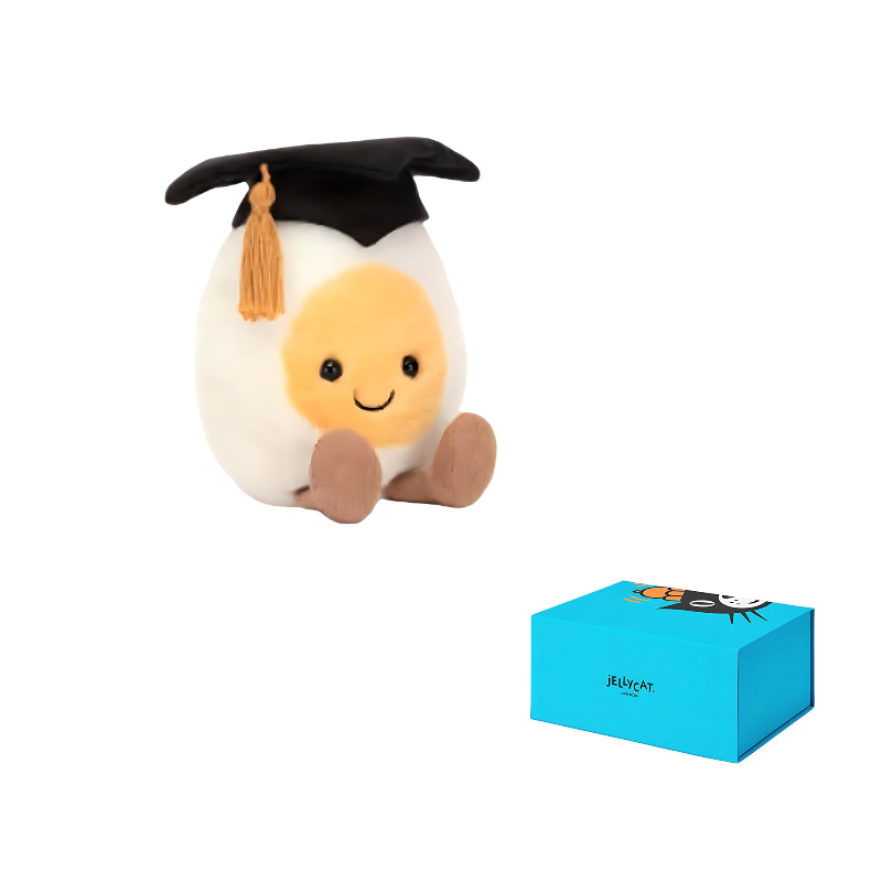Плюшевая игрушка унисекс JELLYCAT Amuseables Яйцо Вареное, Graduation Egg Boiling