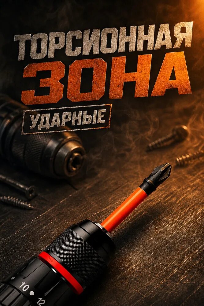 Магнитные торсионные биты PH2 для шуруповерта S2, 6 шт, 25/50/65/70/90/150 мм, 1/4 HEX